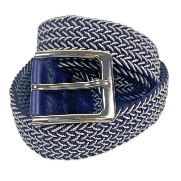 Yachting | Accessories | Yachting Woven Belt Size 4244 Mens Blue White ...